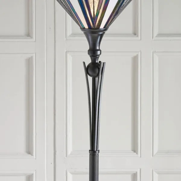 Endon 63933 - Stojací lampa Tiffany ASTORIA 1xE27/60W/230V pr. 40 cm