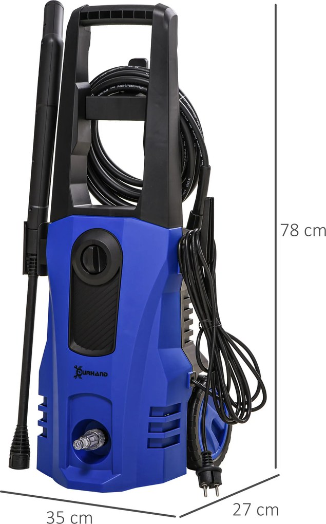 5dílný vysokotlaký čistič s válci 1800W