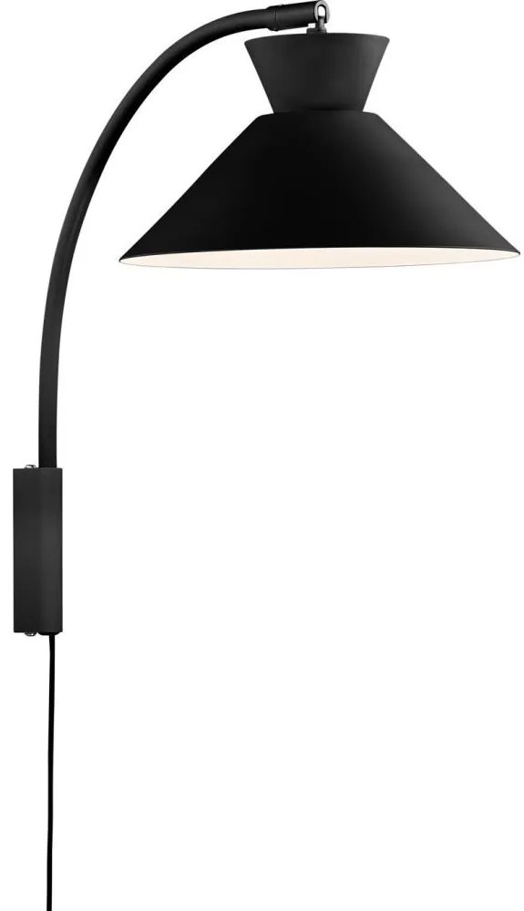 Nordlux - Nástěnná lampa DIAL 1xE27/40W/230V černá