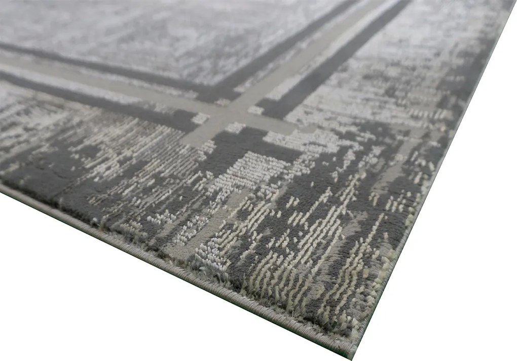 BE Koberec Allianz 6303 GREY - šedý obdélníkový Rozměr: 120x180 cm