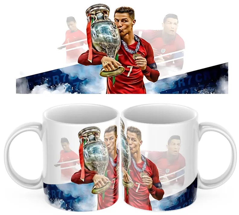 Keramický hrníček Ronaldo a Pohár