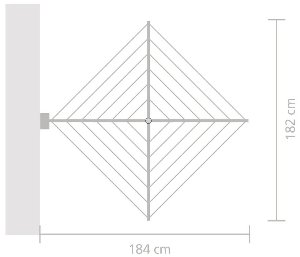 Sušák prádla na stěnu Brabantia WallFix 24m 375842