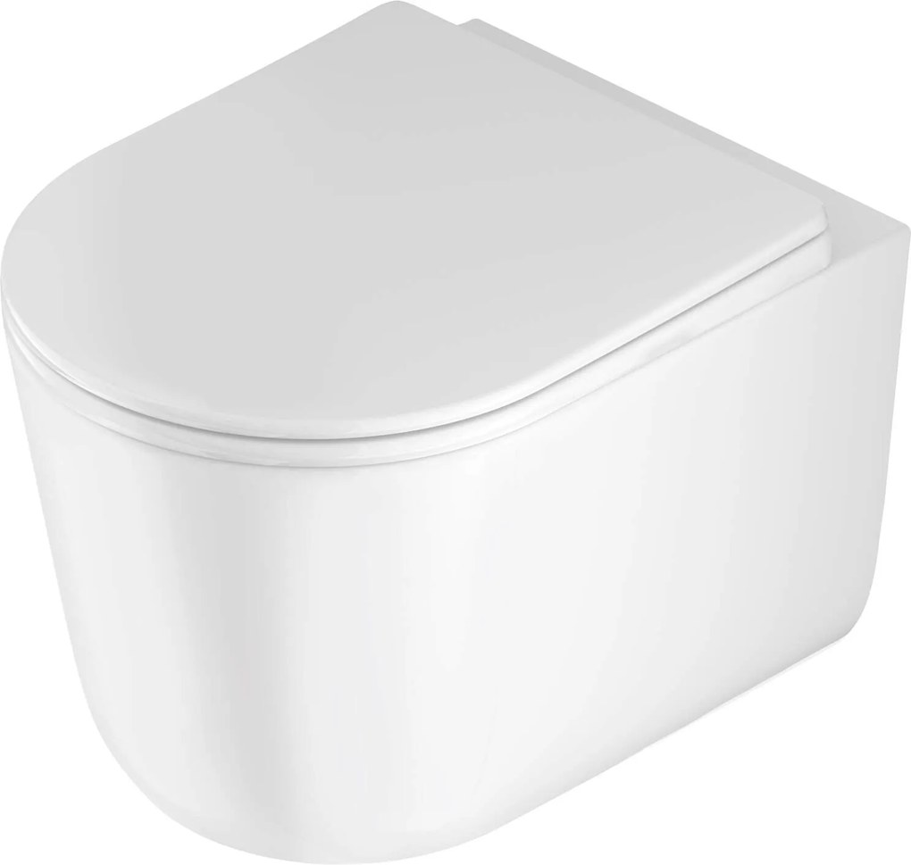 Deante Toilet bowl, with seat, rimless