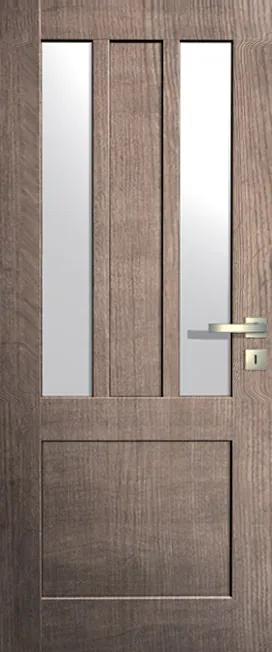 Interiérové dveře vasco doors LISBONA model 4 Průchozí rozměr: 70 x 197 cm, Orientace dveří: Levé dveře, Dekor: Dub kartáčovaný