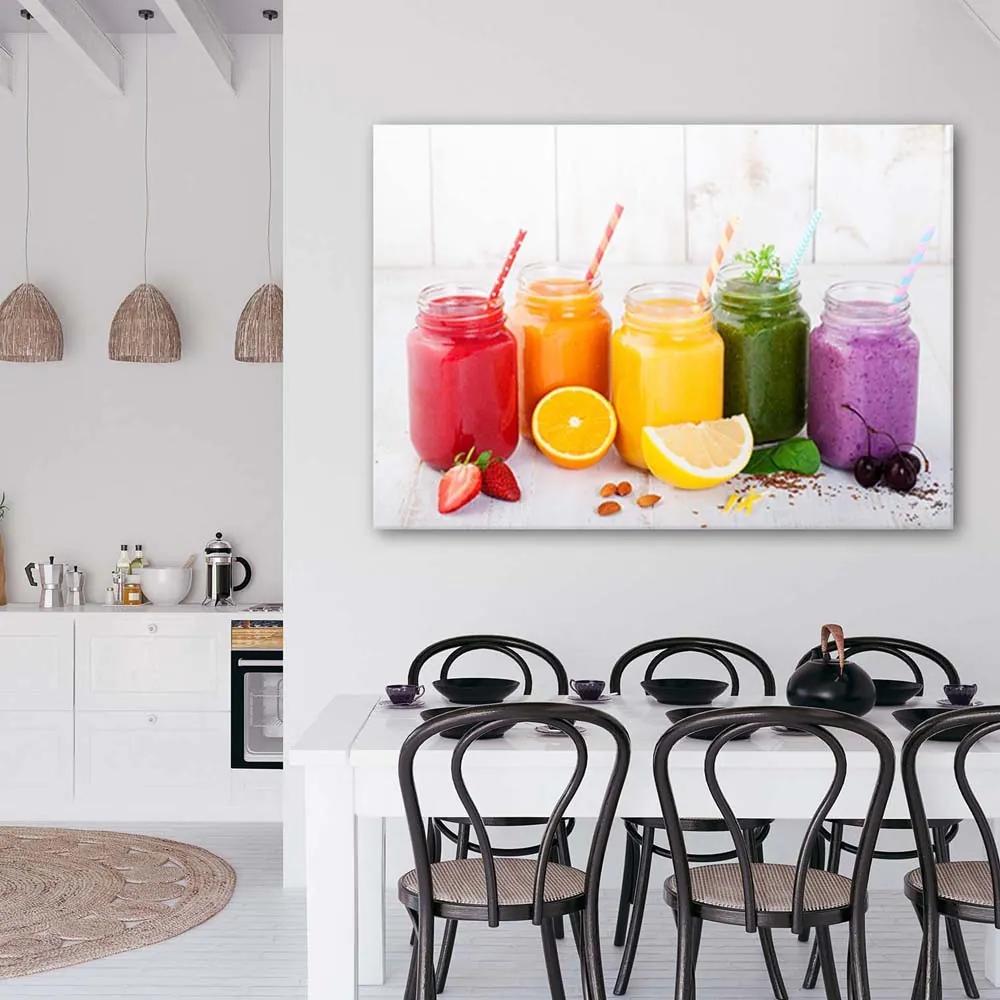 Gario Obraz na plátně Zdravé ovocné koktejly Rozměry: 60 x 40 cm