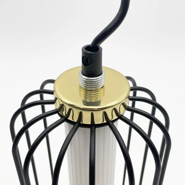 LED Lustr na lanku BONNIE LED/15W/230V 3000K černá