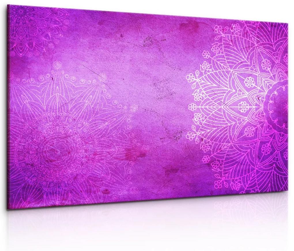 Obraz Kamenná růžová mandala (120x80 cm) - InSmile ®