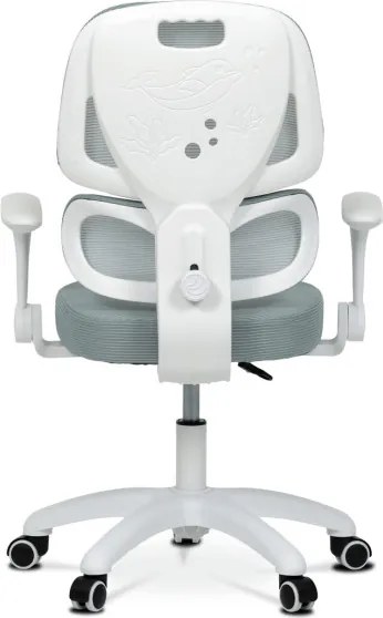 Dětská otočná židle zelená KA-K1063 GRN