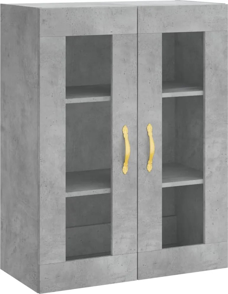 Skříň highboard betonově šedá 69,5x34x180 cm kompozitní dřevo 3198581