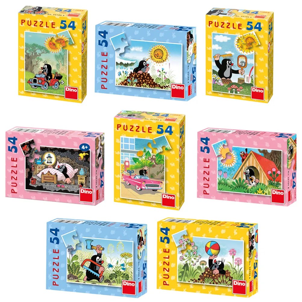 Dino Papírové puzzle Krteček 54 dílků