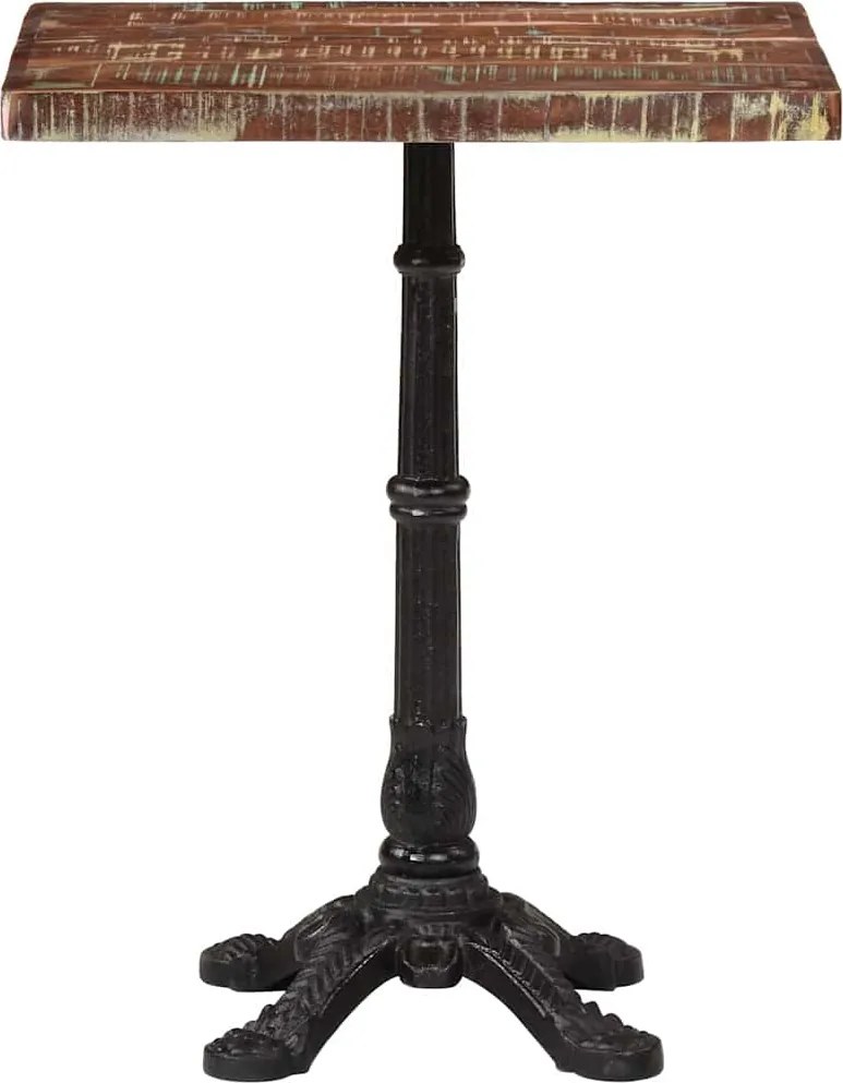 Balkonový stolek 60 x 60 x 76 cm masivní recyklované dřevo 321086