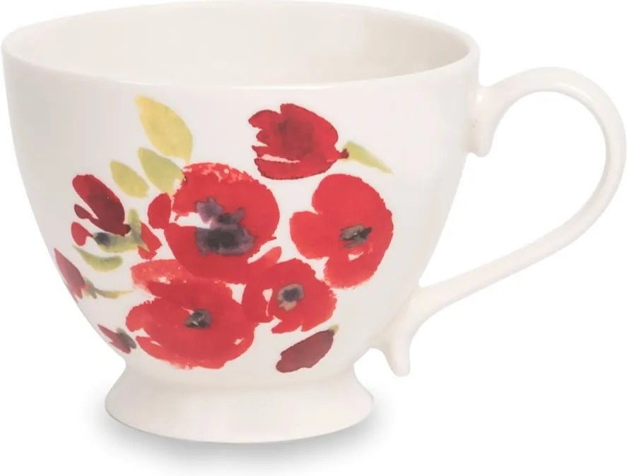 Hrnek z kostního porcelánu Sabichi Poppy, 415 ml