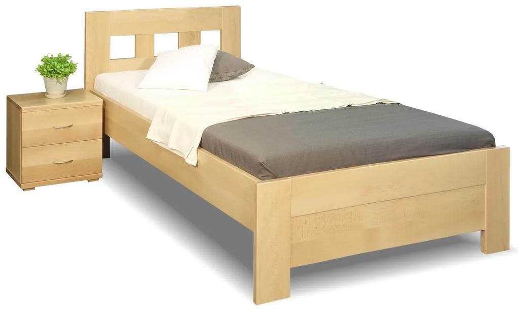 Zvýšená postel z masivu Rocco, 80x200, 90x200, masiv buk