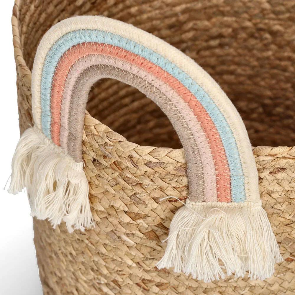 Úložný pletený košík z mořské trávy, ? 35 cm