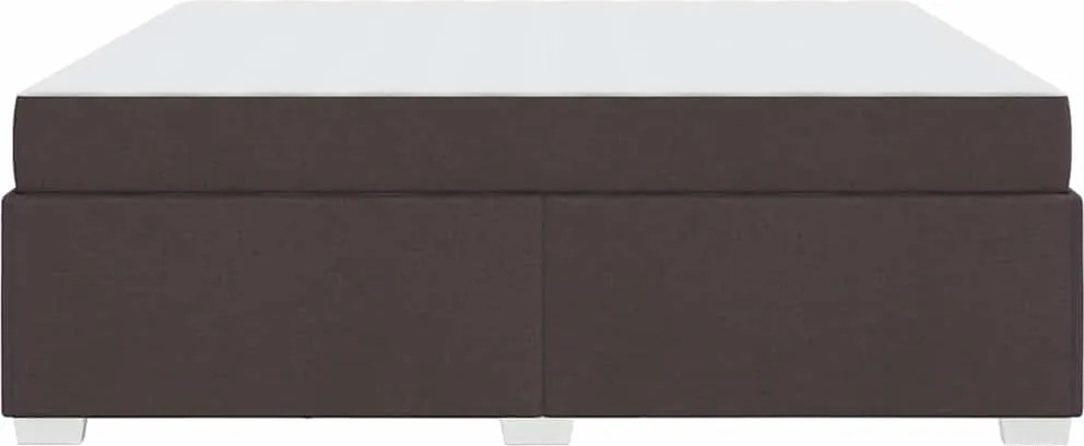 Rám postele s matrací Tmavě hnědá 180 x 200 cm textil 3399204