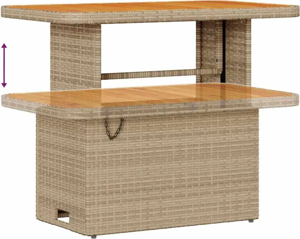 vidaXL Sada zahradních pohovek s polštářem 9 pcs Béžová a krémová [3364366]