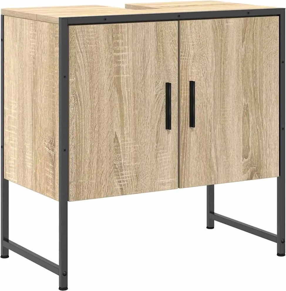 Sada koupelnového nábytku 3 ks Hnědá 60 x 33 x 60 cm 3345145