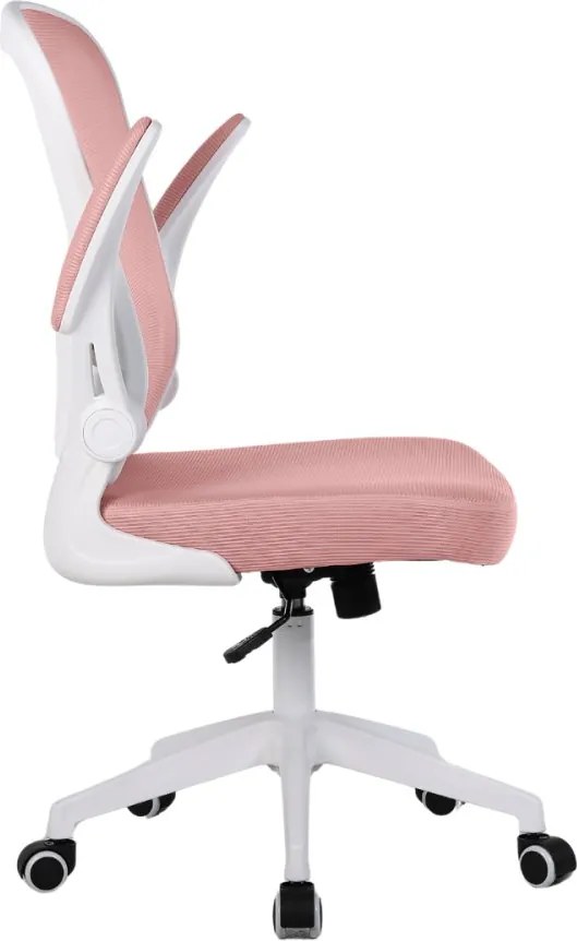 Dětská otočná židle Neoseat LEXI — látka, růžová