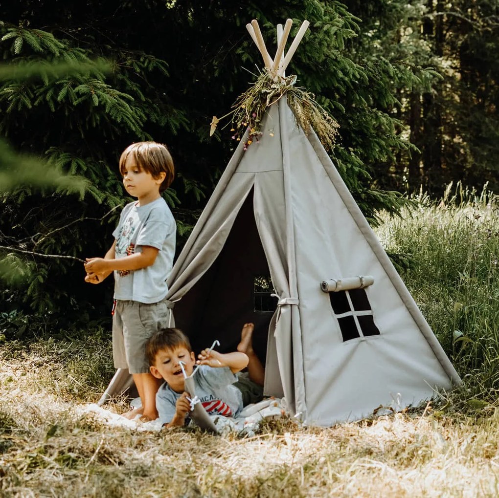 Vigvam design Venkovní Teepee Wild Child, Sand - ČTVERCOVÉ BEZ DOPLŇKŮ