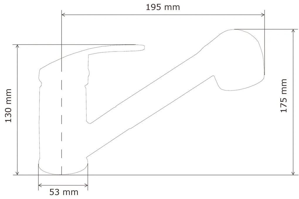 Gamma Neon, stojánková dřezová baterie s výsuvnou výlevkou, chromová, SKQ-BAT-CH