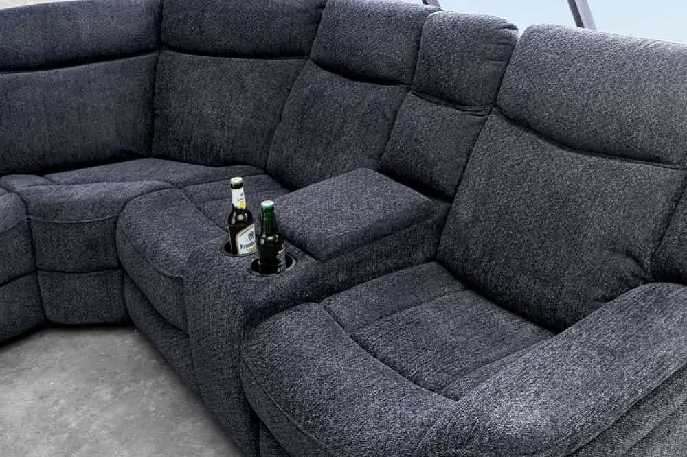 Designová rohová sedačka Movie 270 cm tmavě šedá