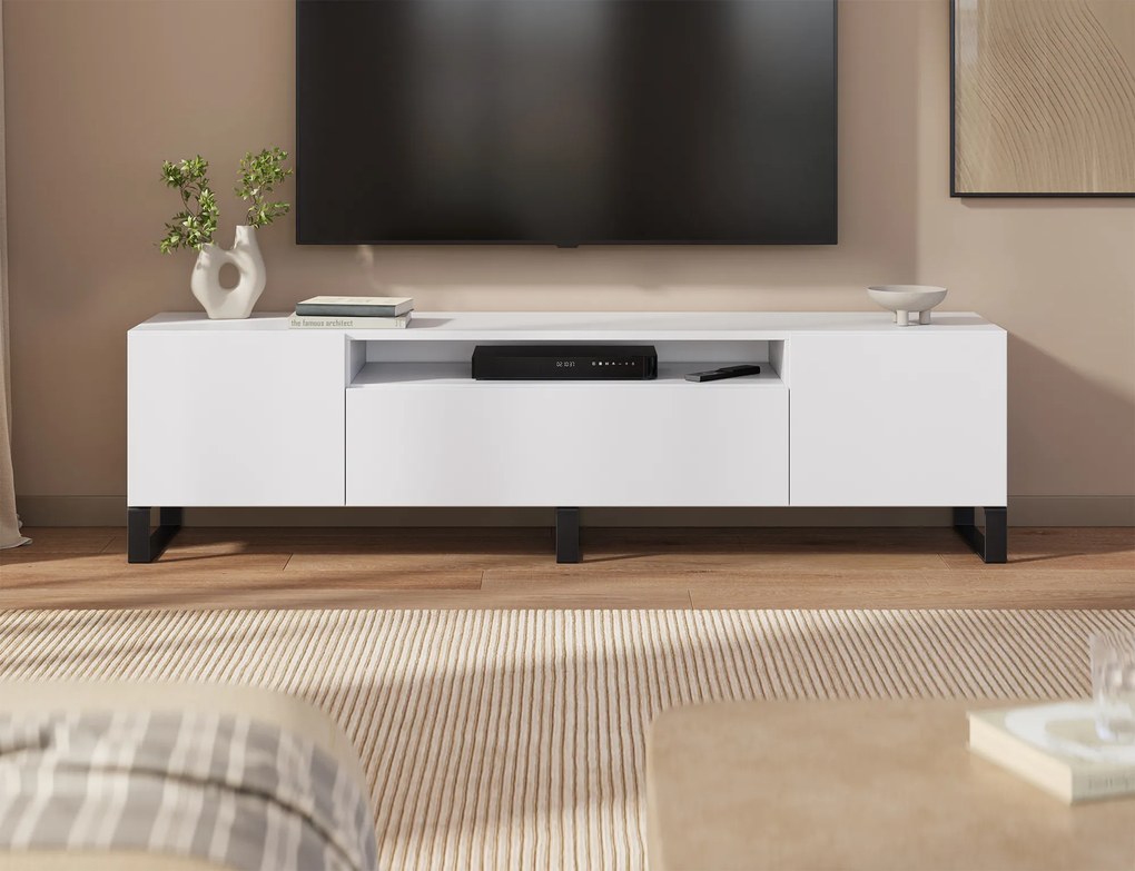 ADRK Furniture Femur 200 Stojací TV stolek ADRK-RTV-FEM-200-W