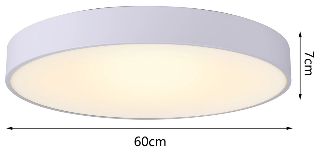 Immax NEO RONDATE SLIM Smart stropní svítidlo 60 x 7cm 53W 3710lm bílé Zigbee 3.0