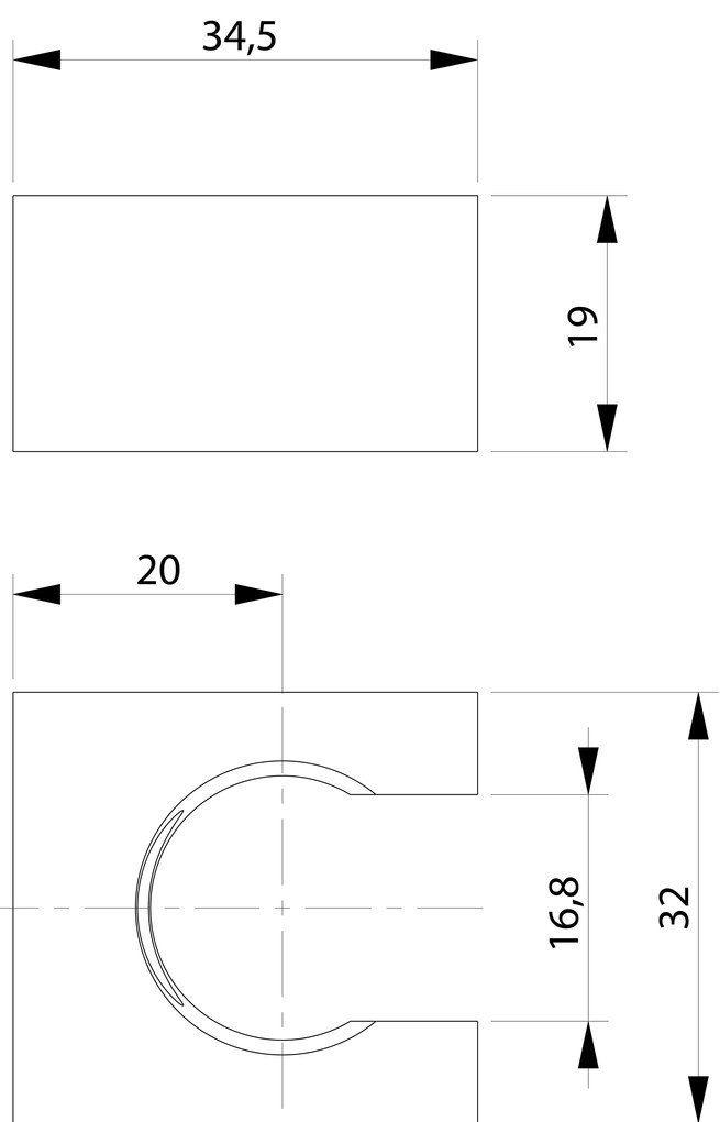 Sapho 1205-14 držák sprchy chrom