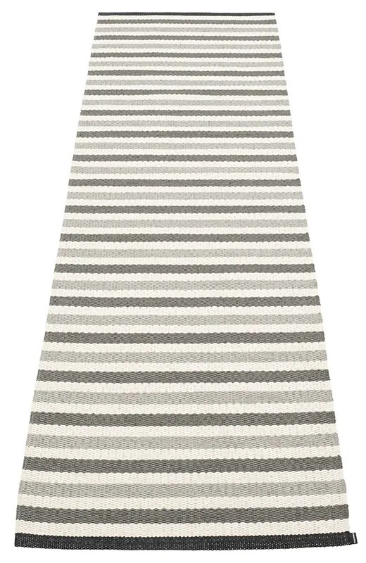 Vinylový koberec Pappelina TEO Warm grey/Charcoal/Vanilla velikost: 70x240cm