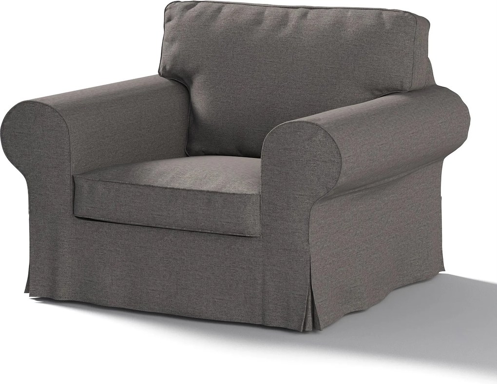 Potah na křeslo IKEA Ektorp barva šedá látka pletený vzor