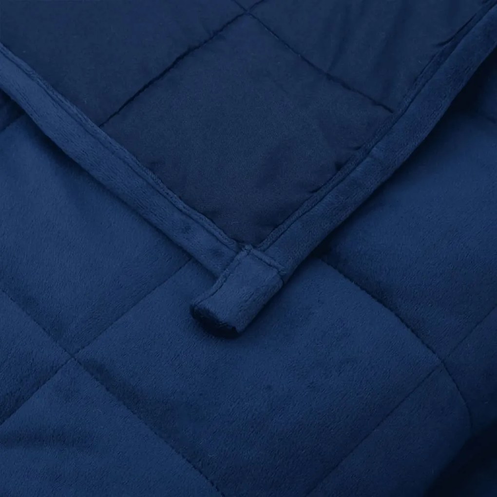 Zátěžová deka modrá 220 x 230 cm 11 kg textil 3154861