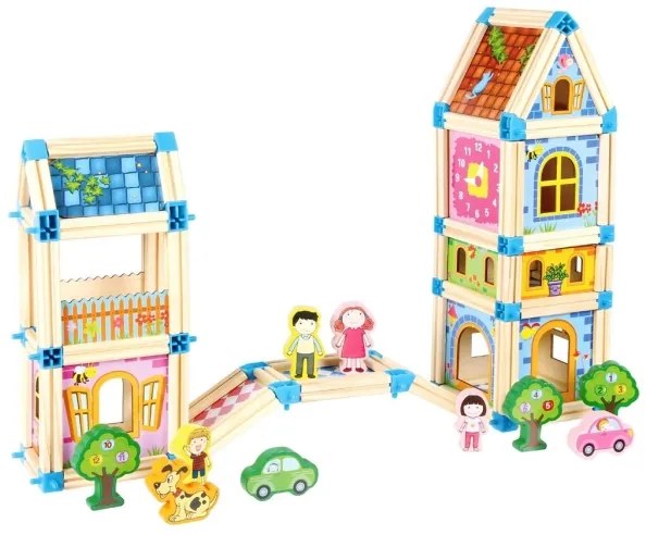 2Kids Toys - Dřevěná stavebnice Zámek