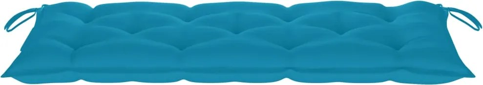 Zahradní lavice s poduškou 120 cm bambus 3063895
