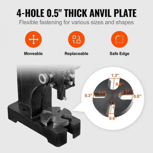 vřetenový lis, 1 tunový ruční vřetenový lis, 15 cm