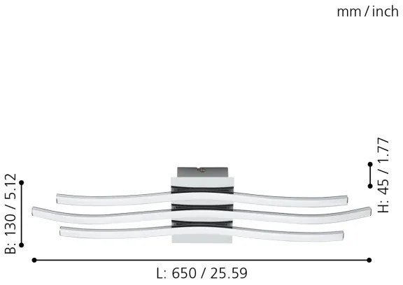 Eglo 31995 - LED stropní svítidlo RONCADE LED/26W/230V