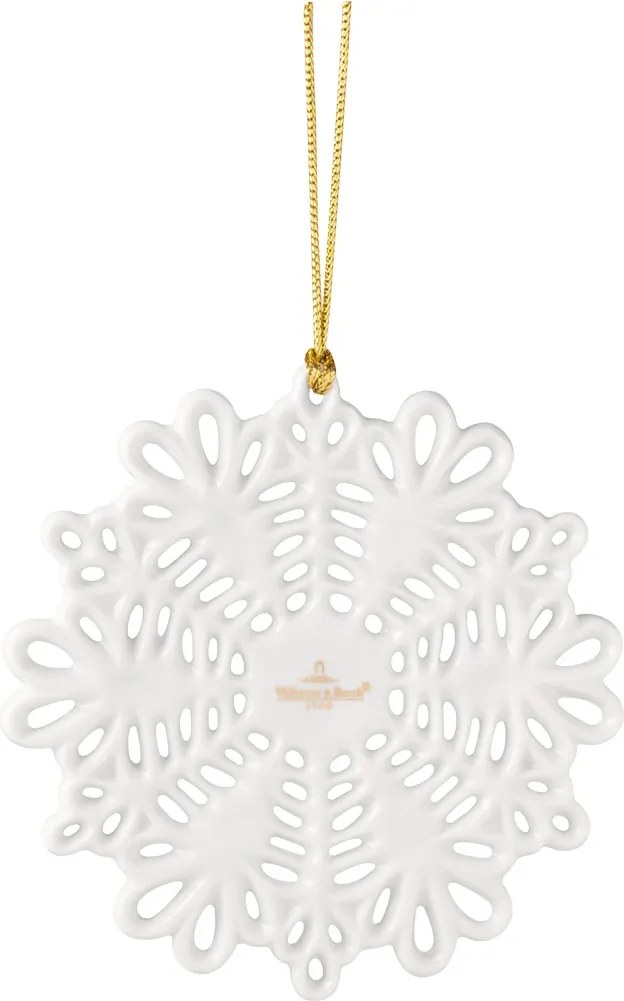 Villeroy&Boch porcelánová ozdoba Christmas Classics, sněhová vločka, 10.1cm