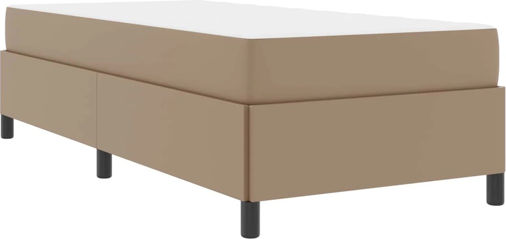 Rám postele s matrací Cappuccino 90 x 190 cm textil 3398978