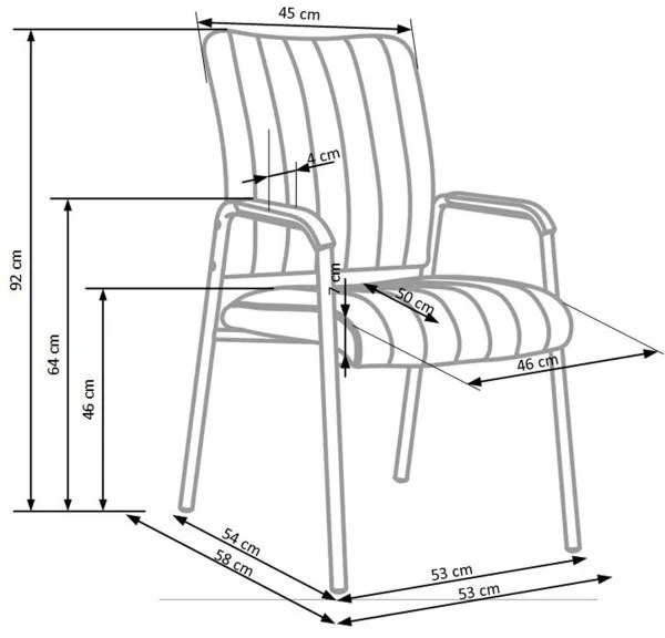 Jídelní židle KIVI 1 ks černá