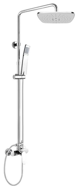 Mereo Viana sprchová baterie s talířovou hranatou sprchou, šedá CBE60104SB