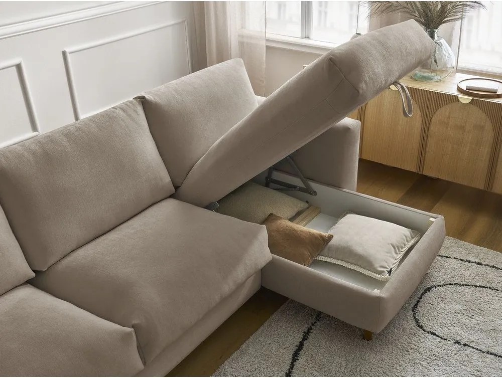 Taupe rohová pohovka Nouveau Cocoone – Bobochic Paris