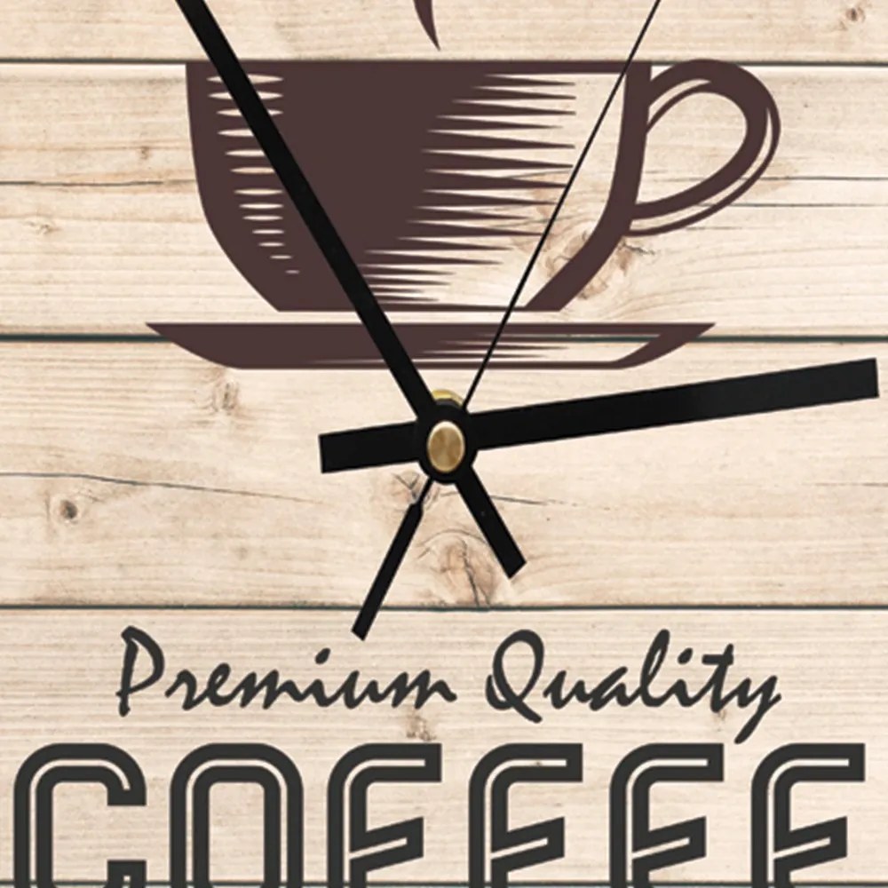 Gario Hodiny na zeď Prémiová kvalita kávy Rozměry: 40 x 40 cm