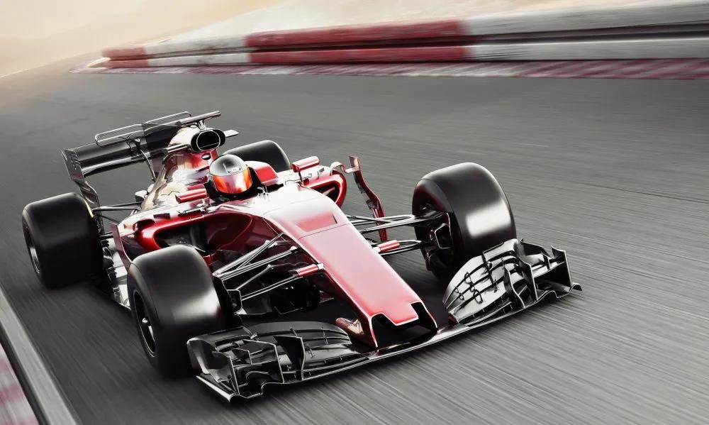 Vícedílný obraz Vůz Formule 1 Na Trati Nedostatek Nedostatek Přírodní plátno 150x90
