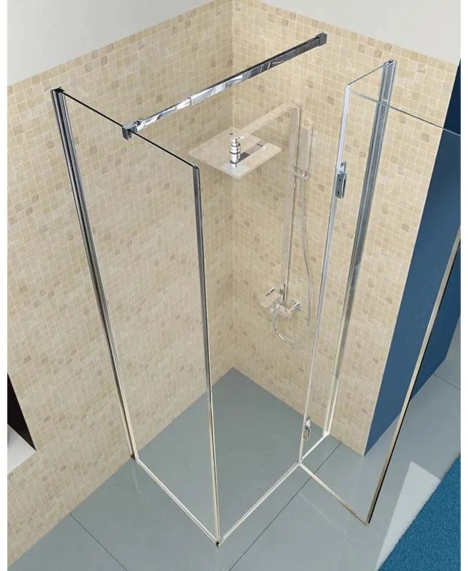 BPS-koupelny Čtvercový sprchový kout HYD-SK1390A 80x80 chrom/transparent + vanička HYD-OSV-SXL02A bílá