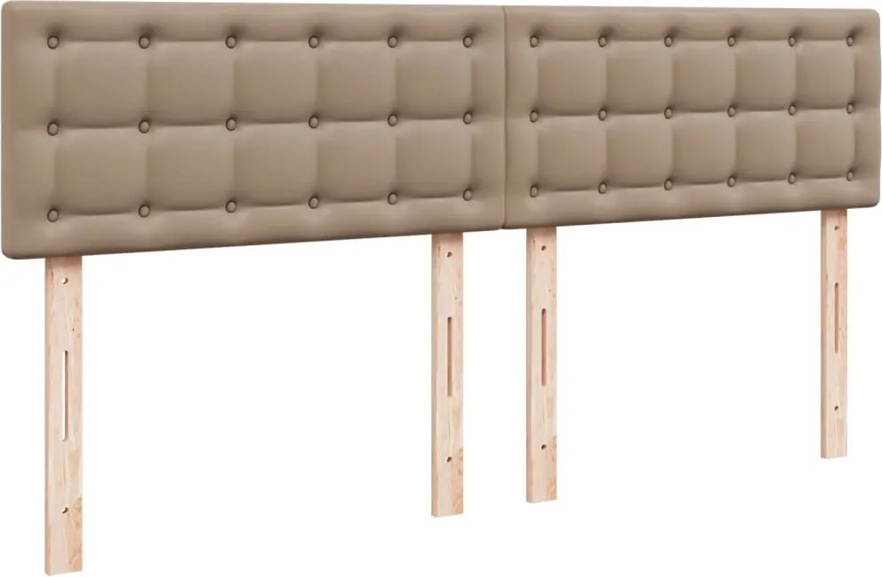 Box spring postel s matrací cappuccino 180 x 200 cm umělá kůže 3286135