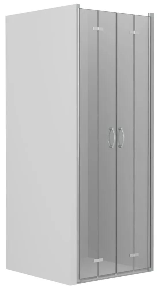 144665 vidaXL Skládací sprchové dveře čiré ESG 95 x 185 cm