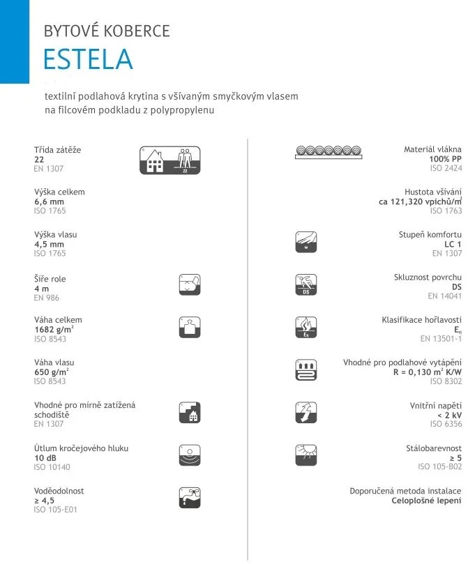 Metrážový koberec Timzo Estela 9474 šíře 4m šedobéžová