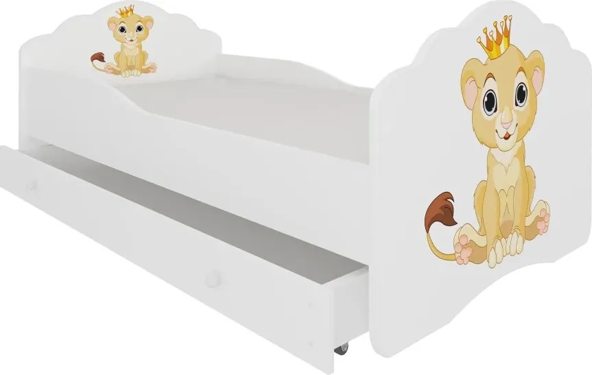 Postel s matrací a šuplíkem CASIMO LION 160x80