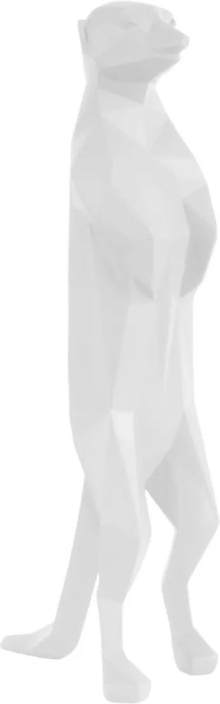 PRESENT TIME Sada 3 ks: Soška Origami Meerkat bílá 14,8 × 8,5 × 31,7 cm