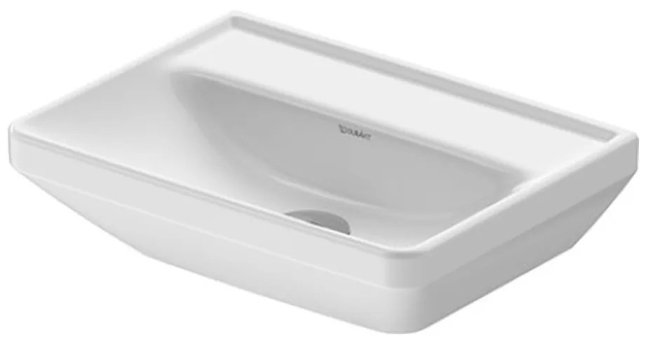 Duravit D-Neo - Umyvadlo 450 x 335 mm bez otvoru pro armaturu, bílá 0738450070