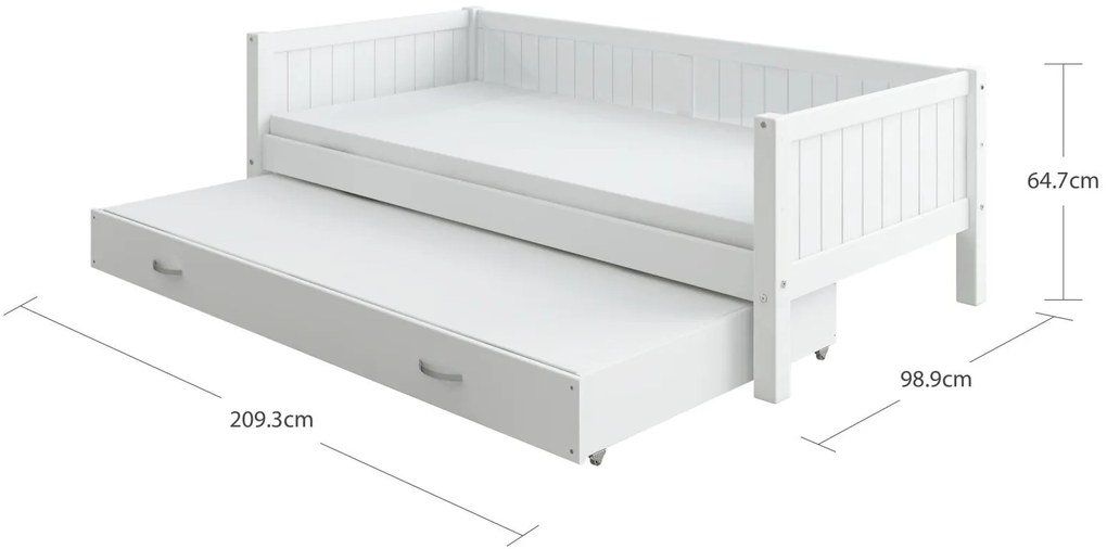 FN Postel s přistýlkou Romantic 446 bílá